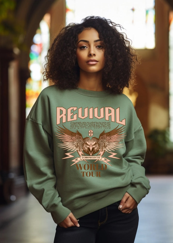 Revival World Tour Sweatshirt – Clothed in Grace