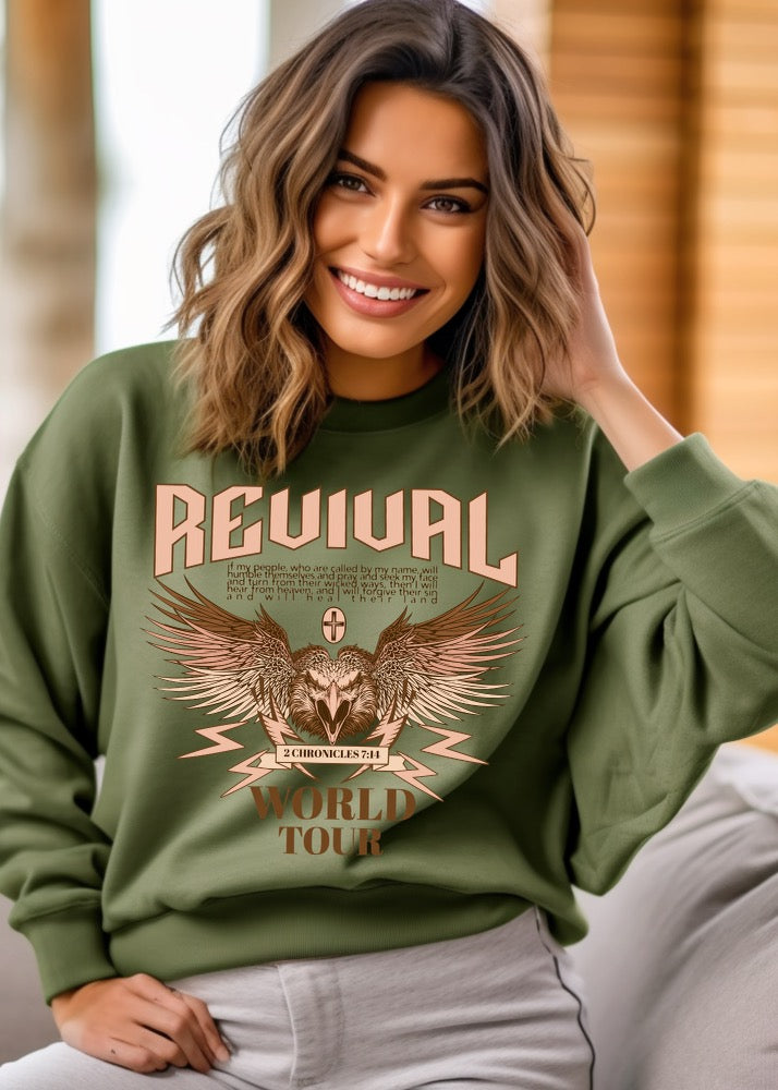 Revival World Tour Sweatshirt – Clothed in Grace
